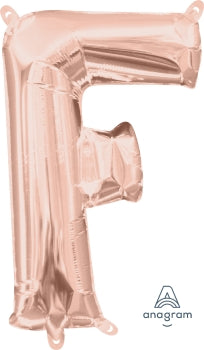 Letra F rose gold 34" – Markelan Shop